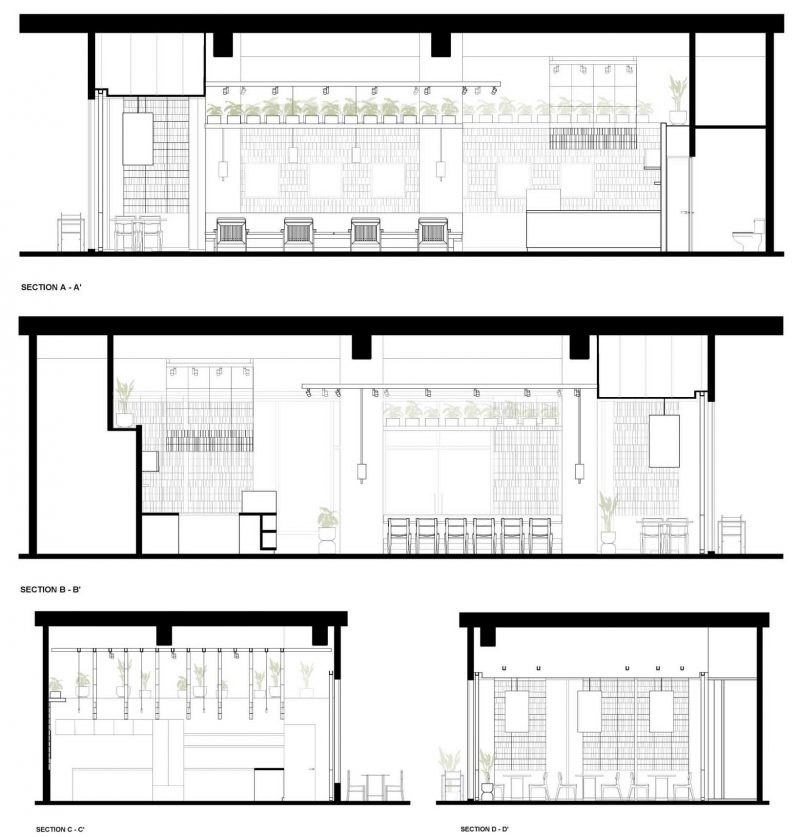 Clay Roof Tiles Were Used For The Interior Design Of This Coffee Shop ...