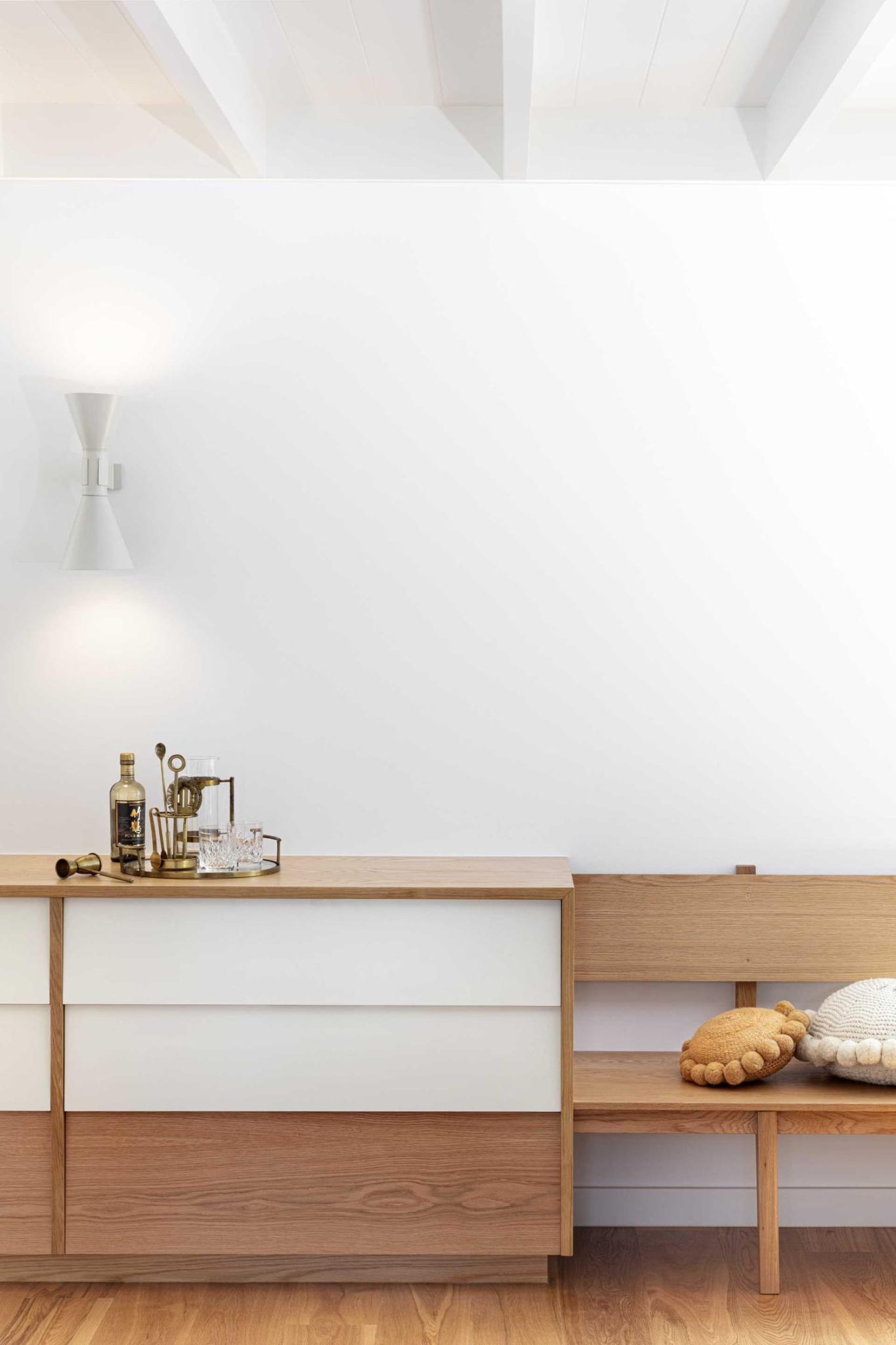 An Elevated Walkway Connects The Original House With A New Extension