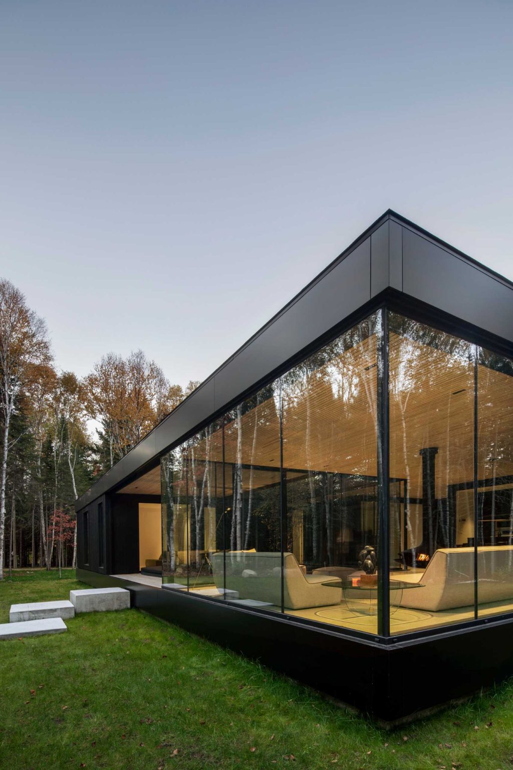 Walls Of Glass Allow The Forest Views To Enter This Home