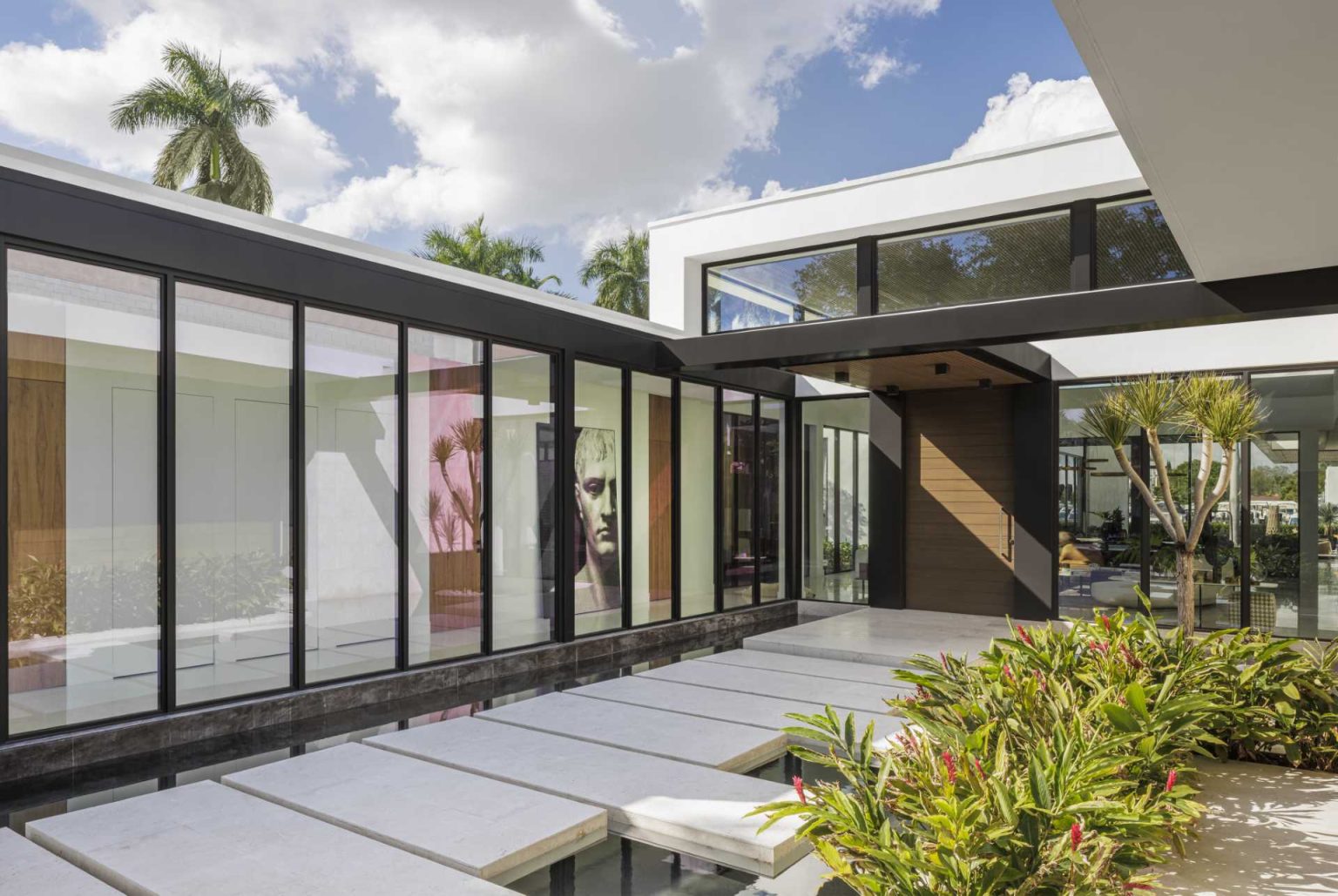 Clerestory Windows Invite The Light Into This Modern Home In Miami