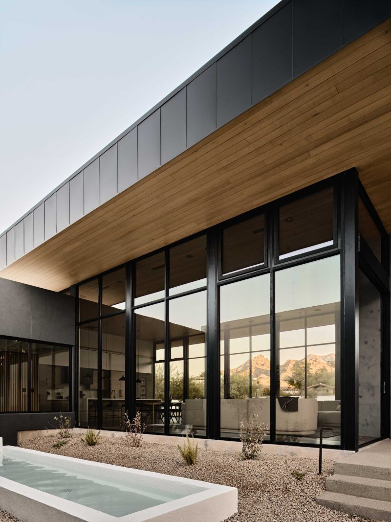 A Huge Wood Ceiling Covers This Home In Arizona