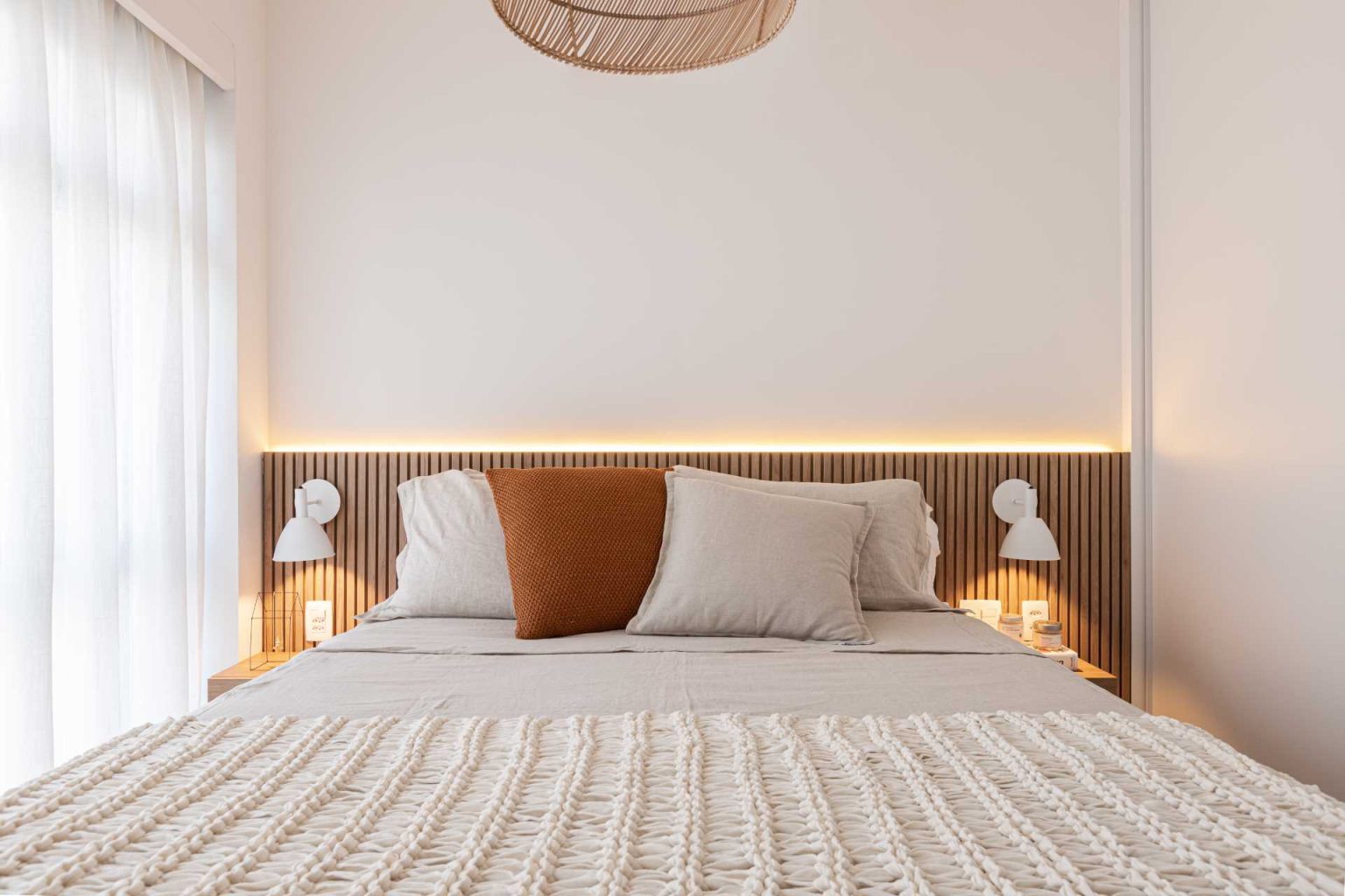 This Bedroom With A Partial Glass Floor Looks Down To The Living Room Below