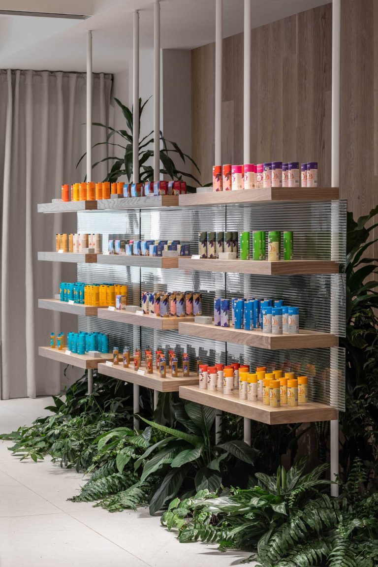 A Large Sliding Window Offers A Look Inside This Nature-Inspired Store ...