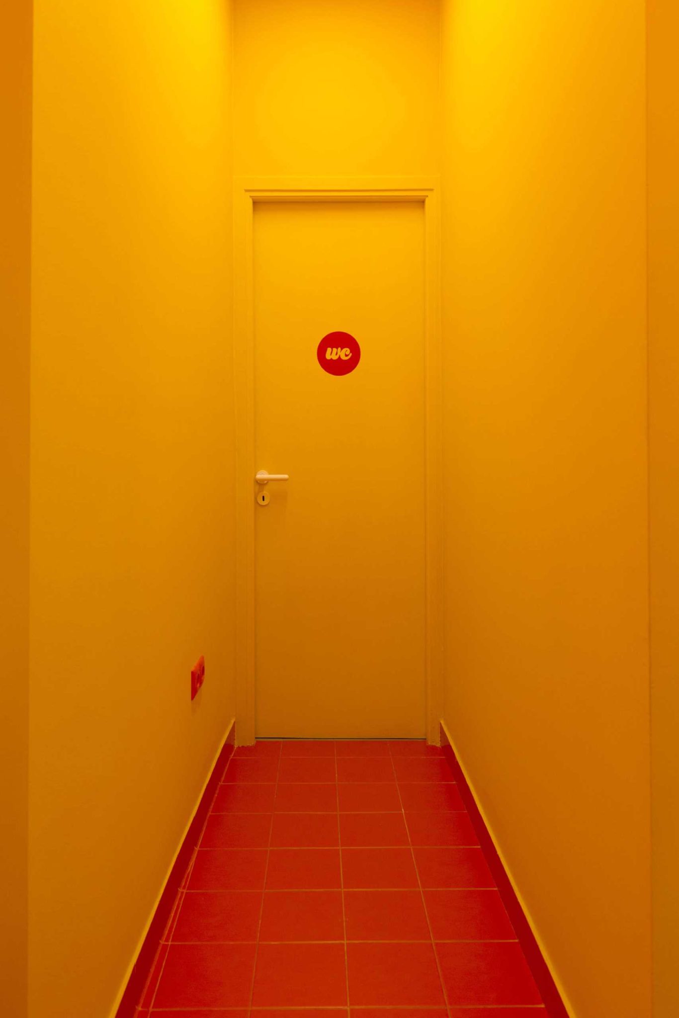 A Boldly Colored Pasta Shop Brightens Up The Street In Athens