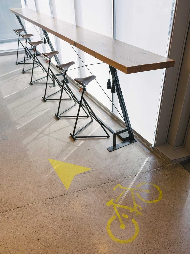 This Cafe In Austria Has A Cycling Inspired Design