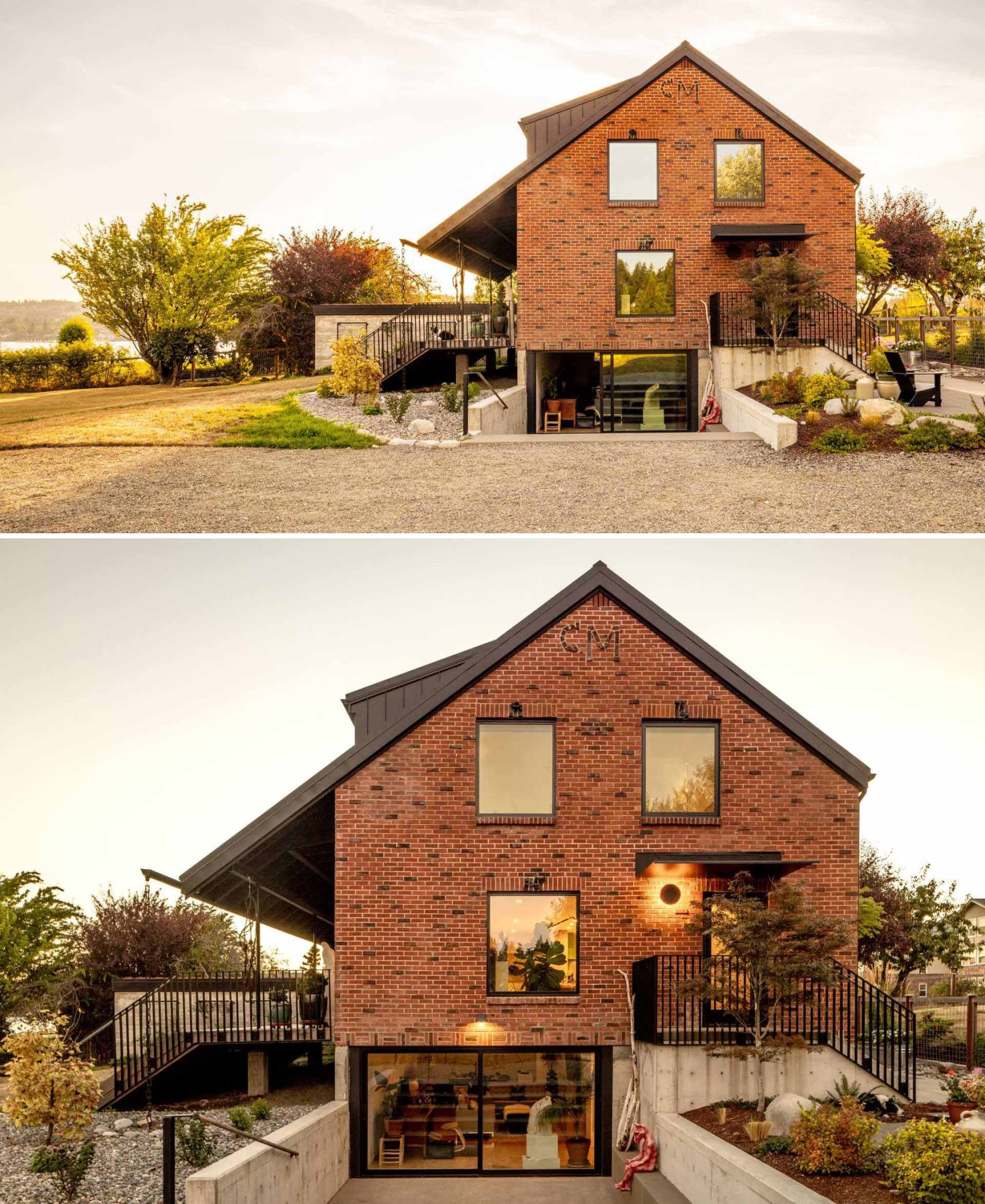A 1930s Brick Farmhouse Gets A Contemporary Remodel