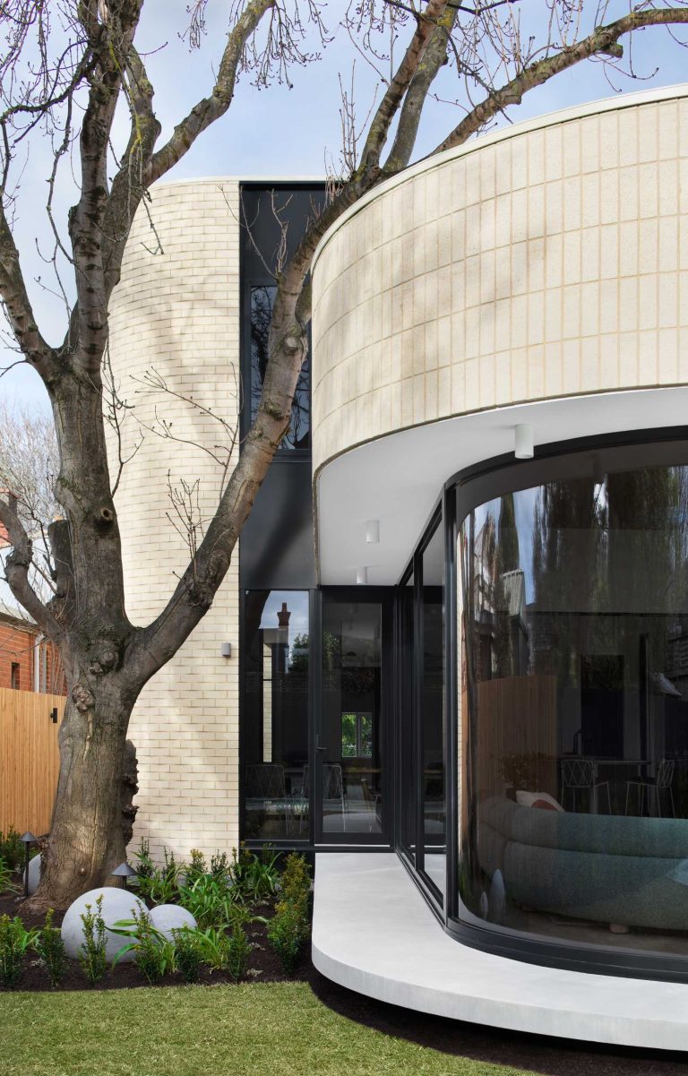 A Curved Corner Softens The Space Inside This Home Extension