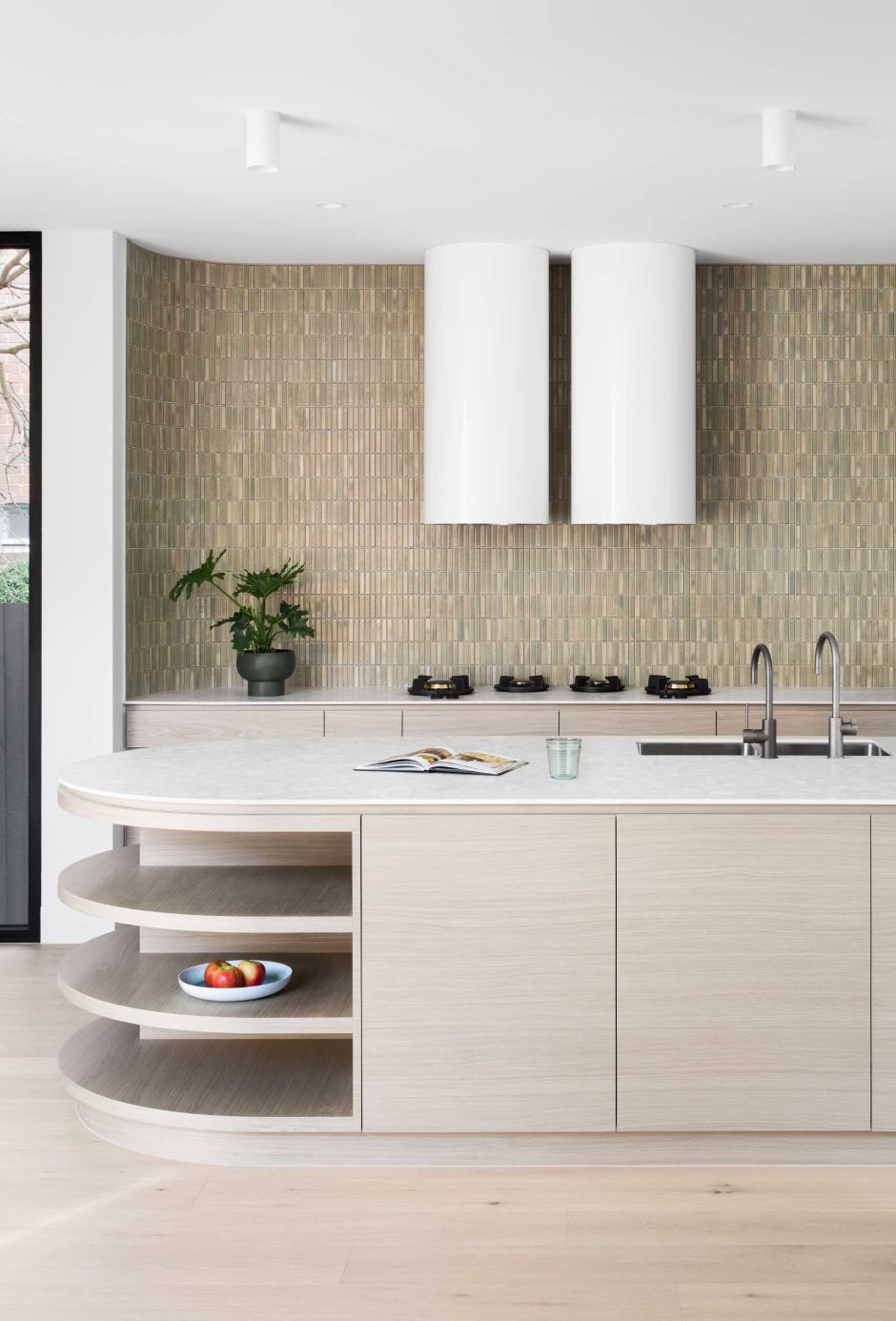 A Curved Corner Softens The Space Inside This Home Extension