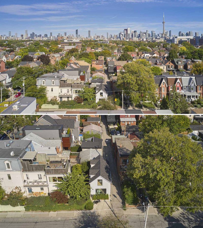 This Little Laneway House In Toronto Has An Upstairs Bedroom ...