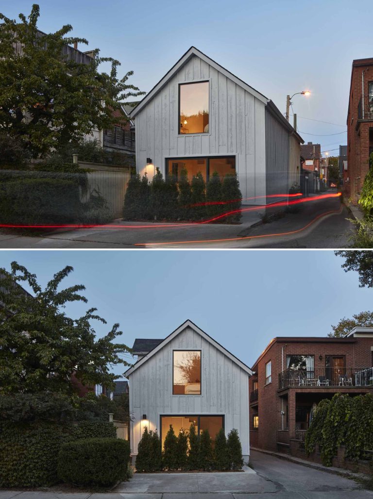 This Little Laneway House In Toronto Has An Upstairs Bedroom ...