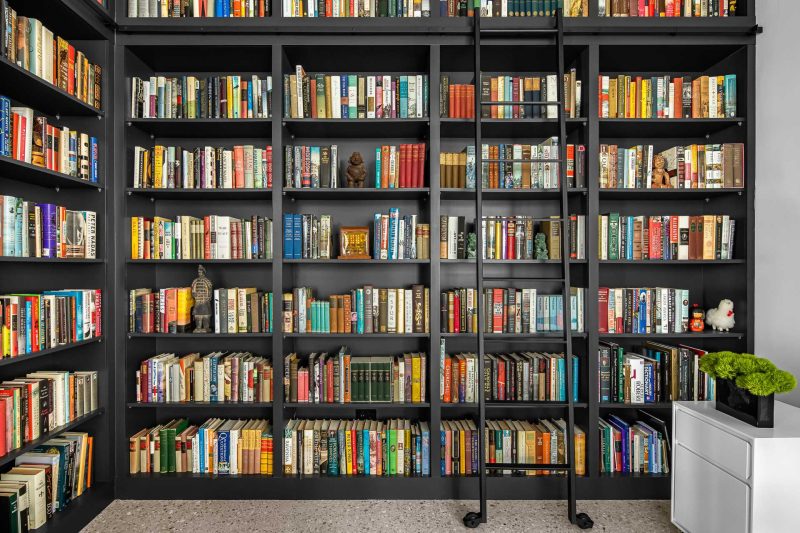 A Glass-Enclosed Library And Home Office Creates A Separate Space ... A Glass-Enclosed Library And Home Office Creates A Separate Space ...