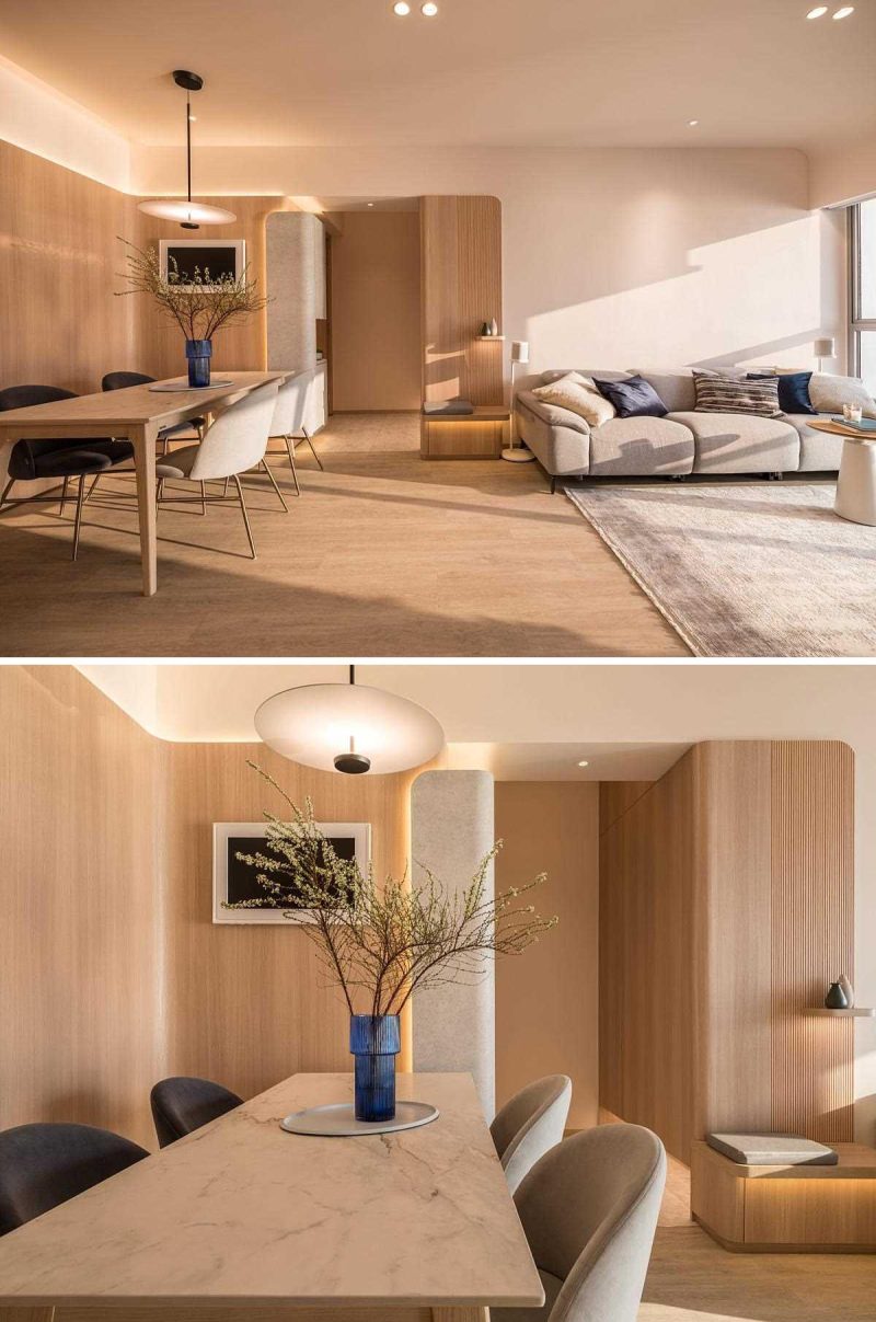 LED Lighting Is Hidden Throughout This Home To Create A Soft Warm Glow