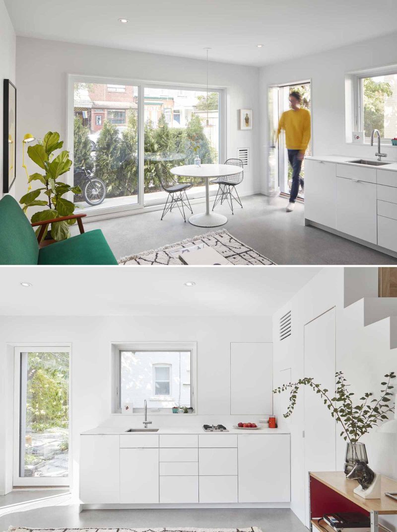 This Little Laneway House In Toronto Has An Upstairs Bedroom ...
