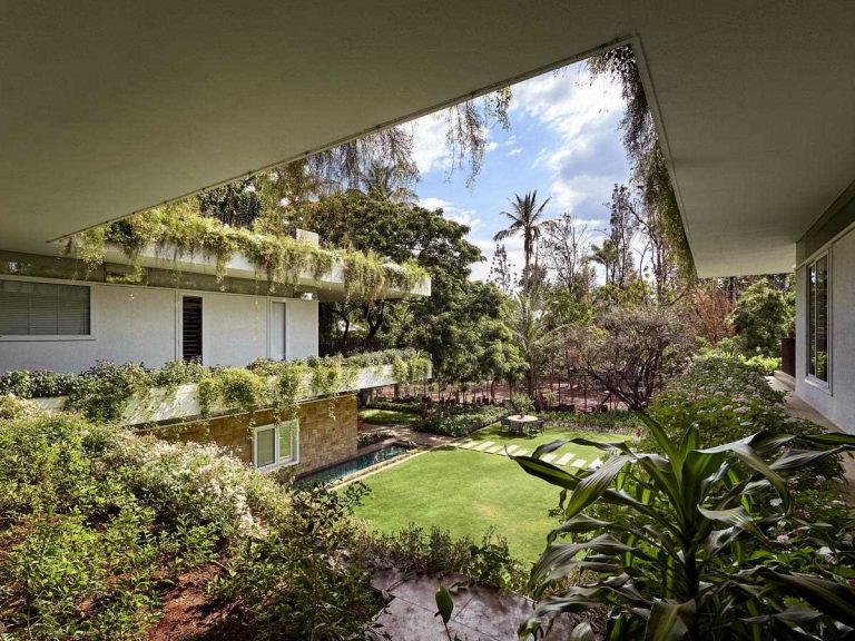 Overhanging Plants Surround The Exterior Of This Home