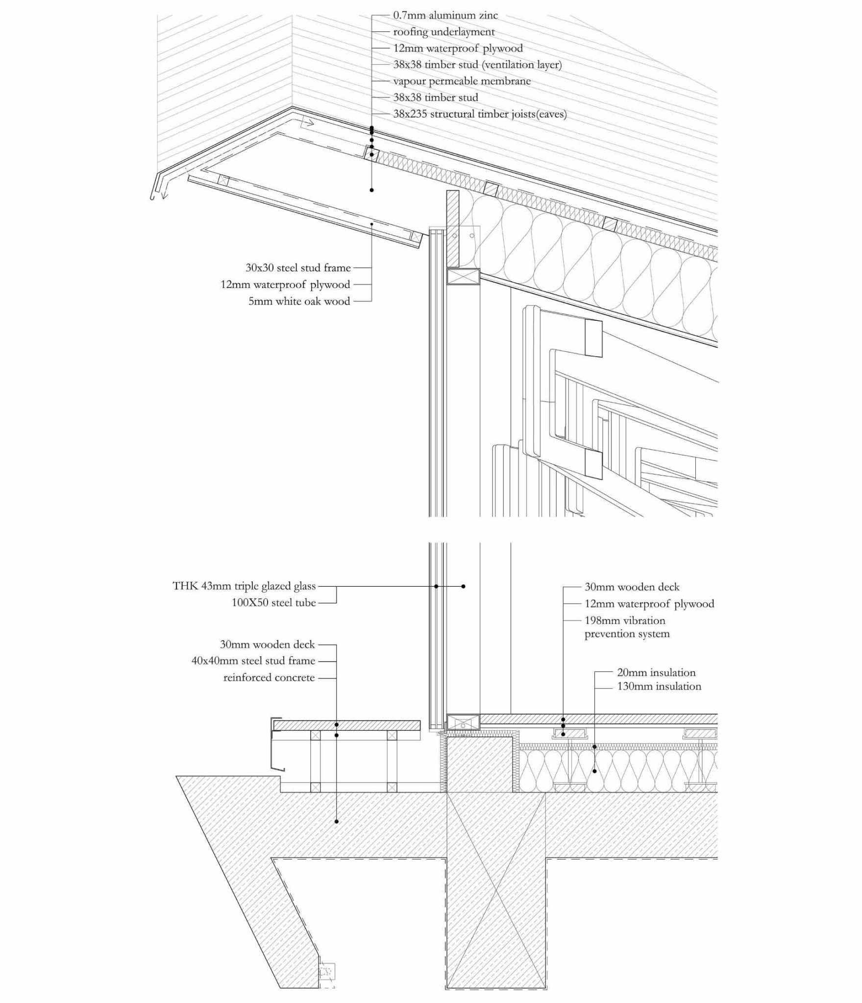 Tree-like Columns Show The Craftsmanship Inside This Riverside Pavilion