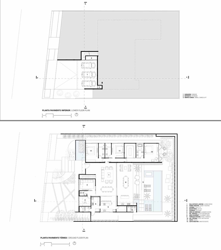 A Large Double Height Ceiling Allows The Social Areas Of This Home To ...