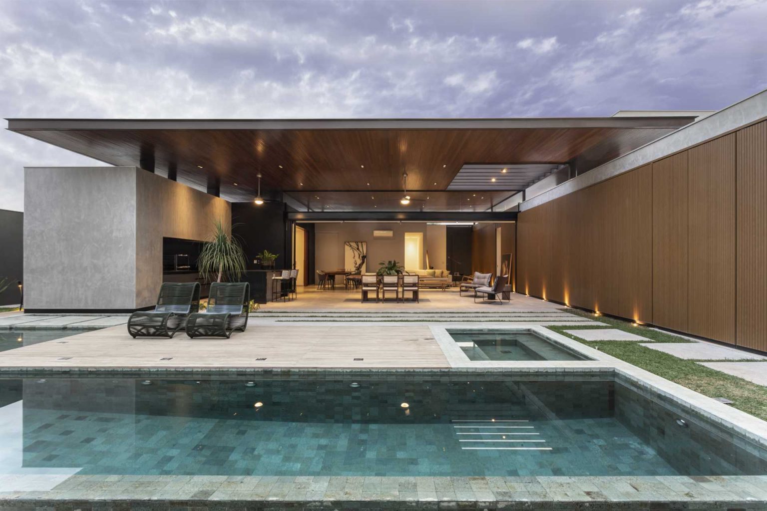 A Large Double Height Ceiling Allows The Social Areas Of This Home To ...
