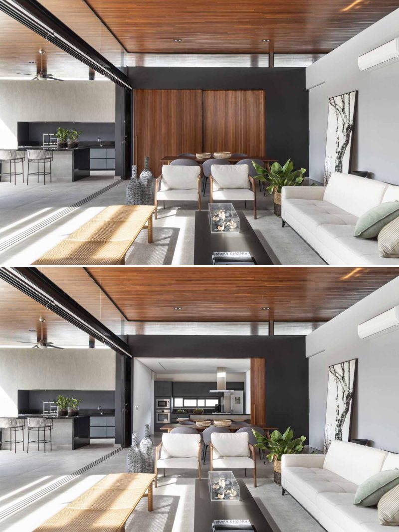 A Large Double Height Ceiling Allows The Social Areas Of This Home To ...