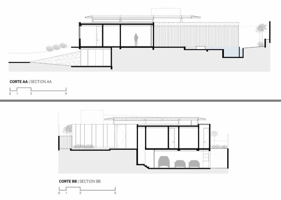 A Large Double Height Ceiling Allows The Social Areas Of This Home To ...