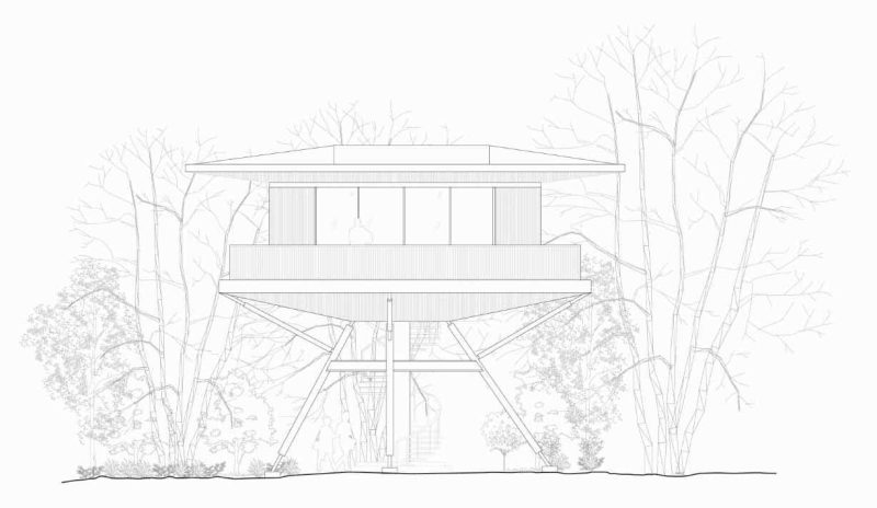 This Hotel Includes A Series Of Treehouse Inspired Elevated Cabins