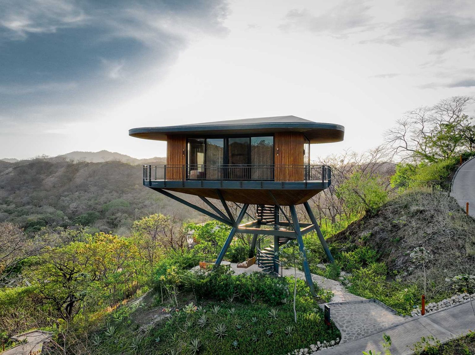 This Hotel Includes A Series Of Treehouse Inspired Elevated Cabins