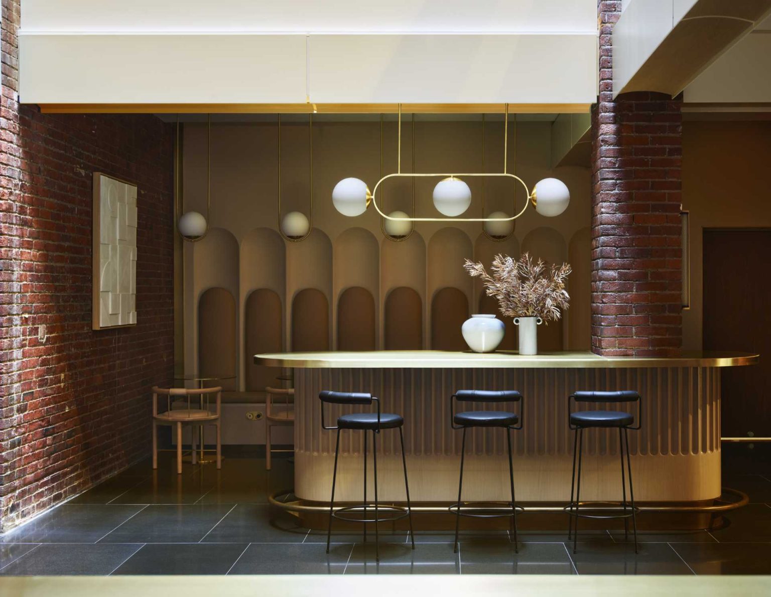 Arched Geometry Adds Personality To This Office Building Lobby