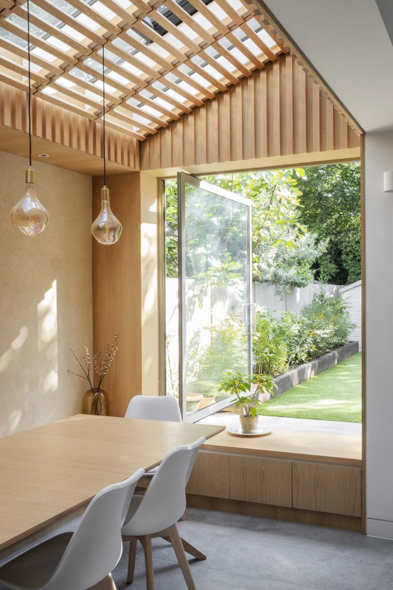 A Re-Imagined Side Extension With A Slatted Wood Design