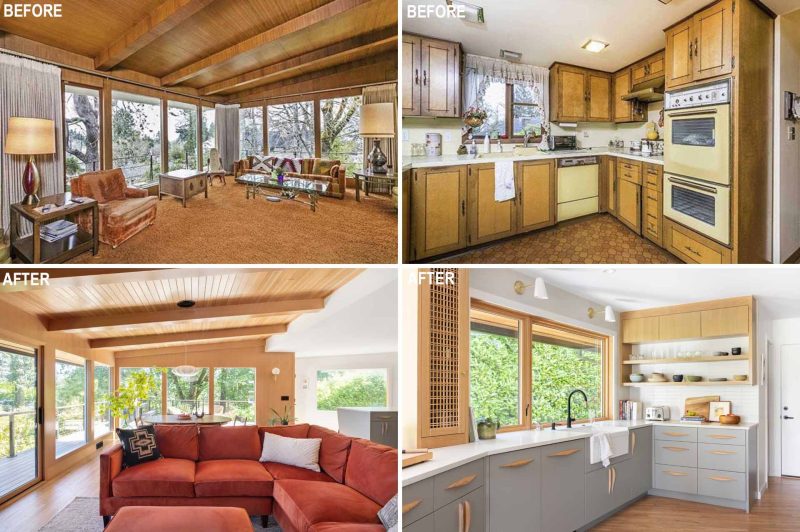 Before And After - A Respectful Remodel For A Mid-Century Modern Home