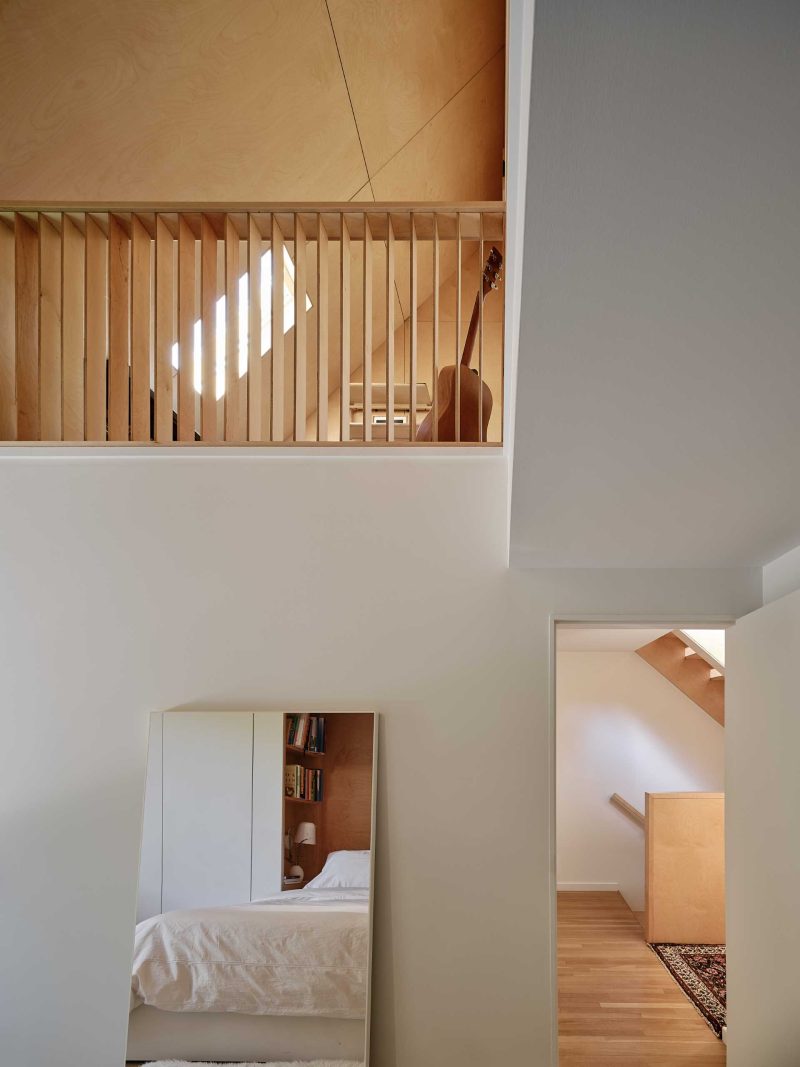 A Sheltered Space Beneath The Sloping Roof Of This Home Makes Space For ...