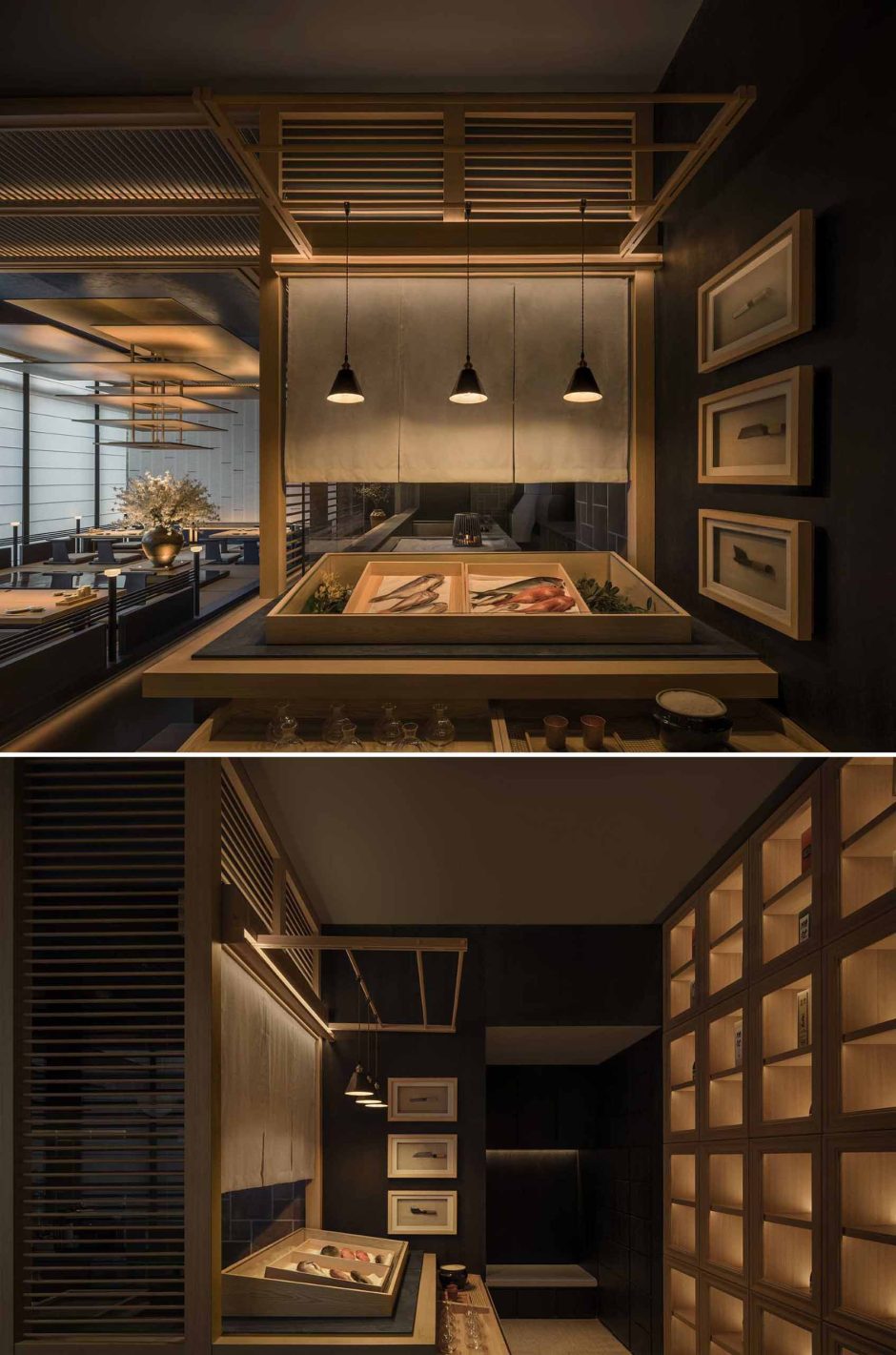 Lighting Is Used To Create A Warm Glowing Atmosphere For This Restaurant