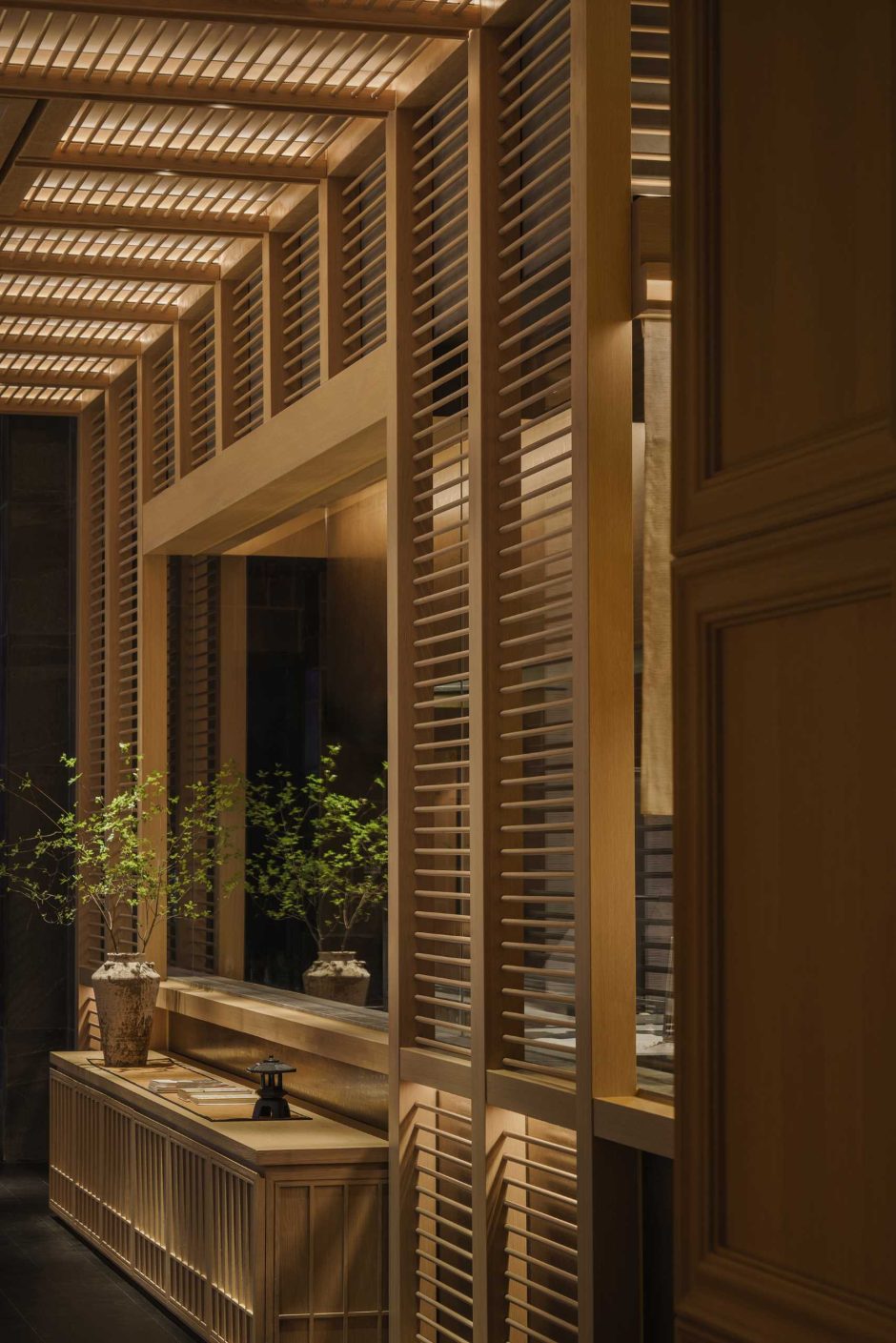 Lighting Is Used To Create A Warm Glowing Atmosphere For This Restaurant