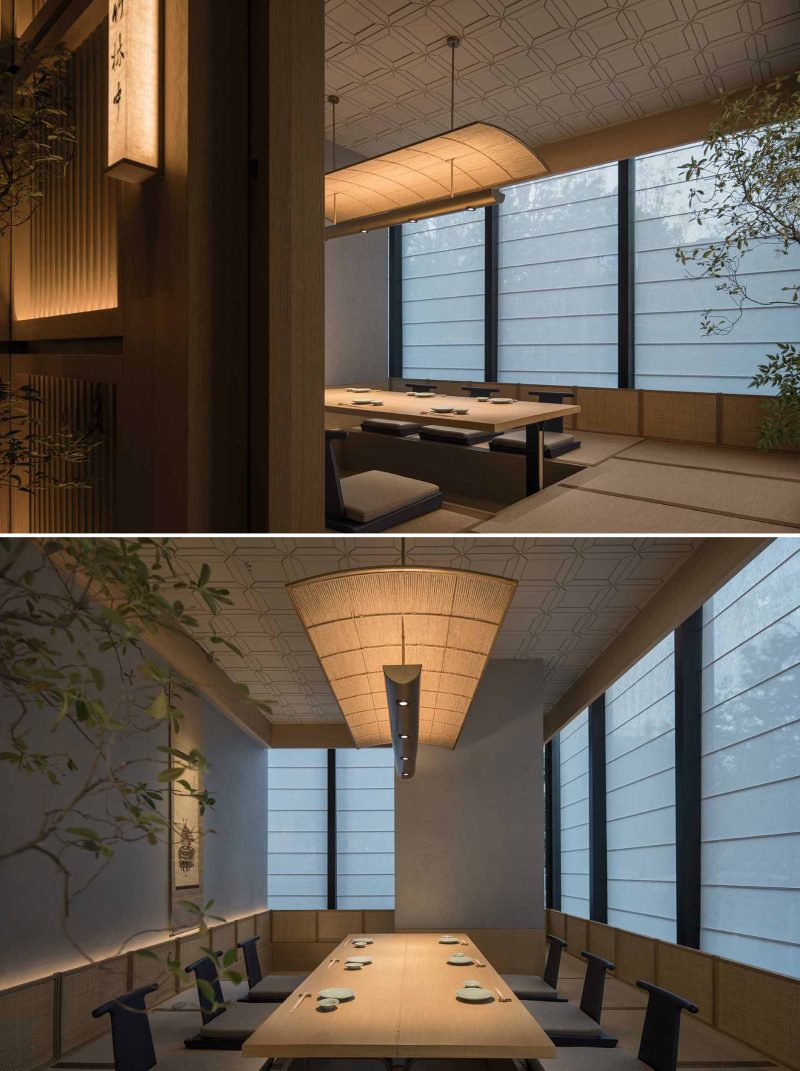 Lighting Is Used To Create A Warm Glowing Atmosphere For This Restaurant