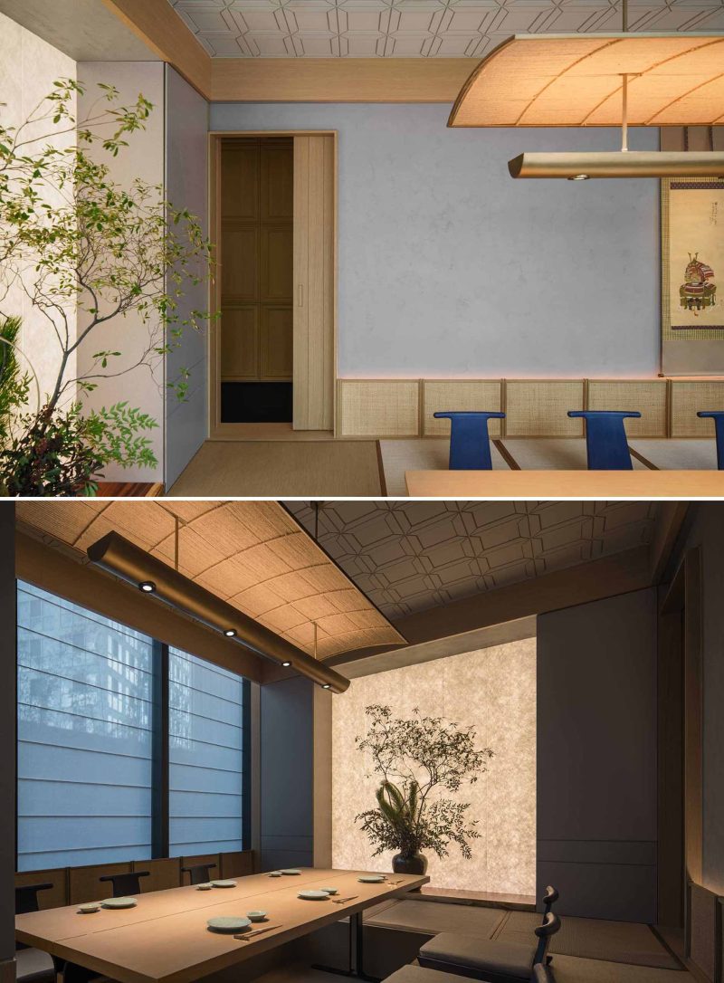 Lighting Is Used To Create A Warm Glowing Atmosphere For This Restaurant