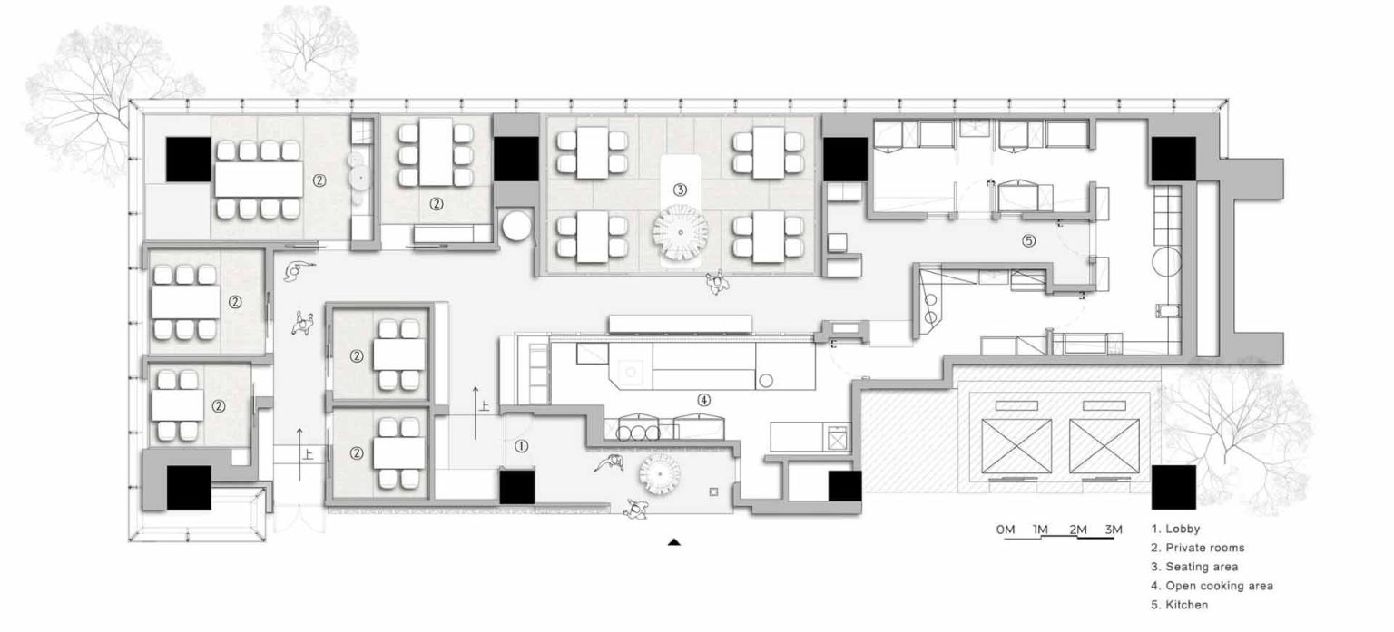 Lighting Is Used To Create A Warm Glowing Atmosphere For This Restaurant