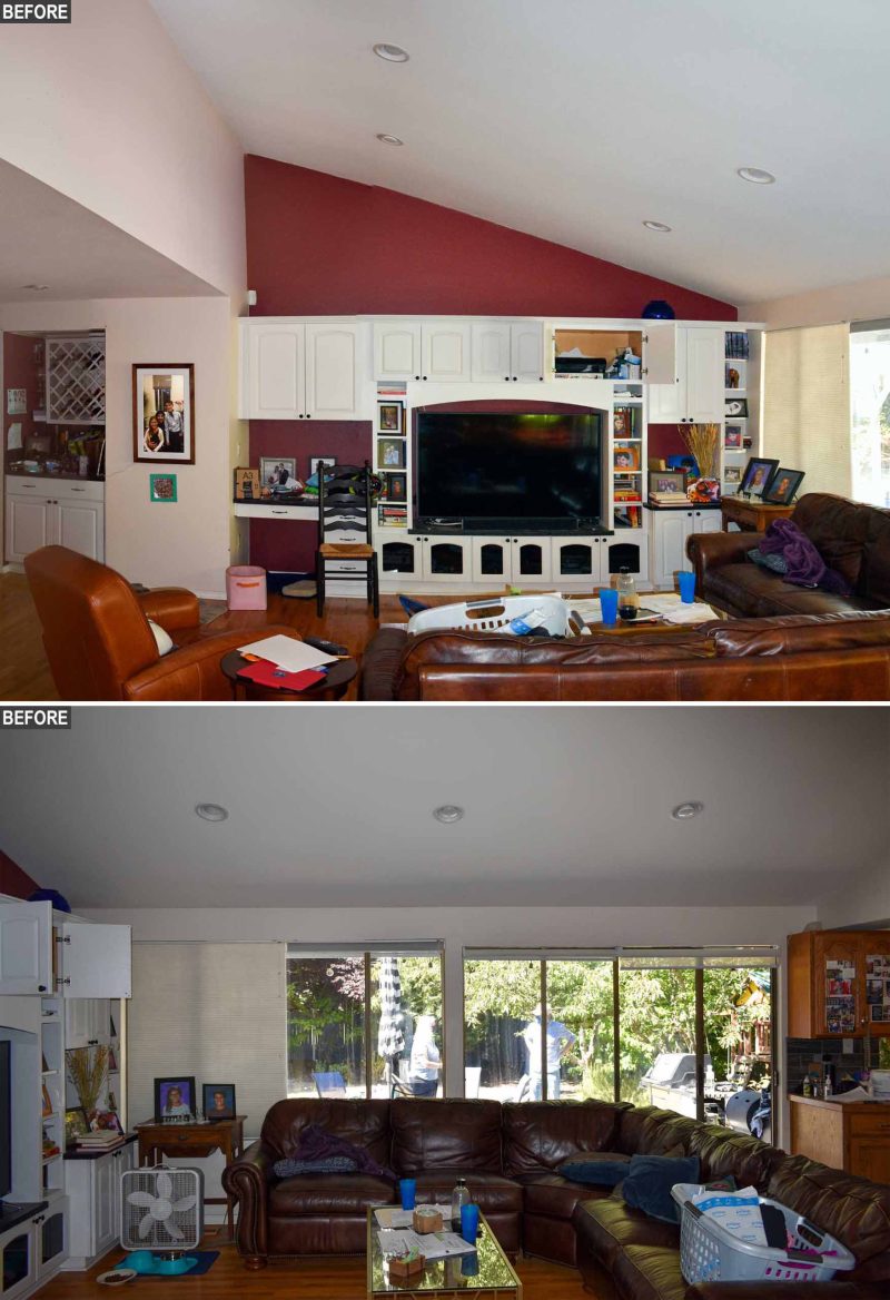 Before & After - A 1970s Home Received A Contemporary Renovation