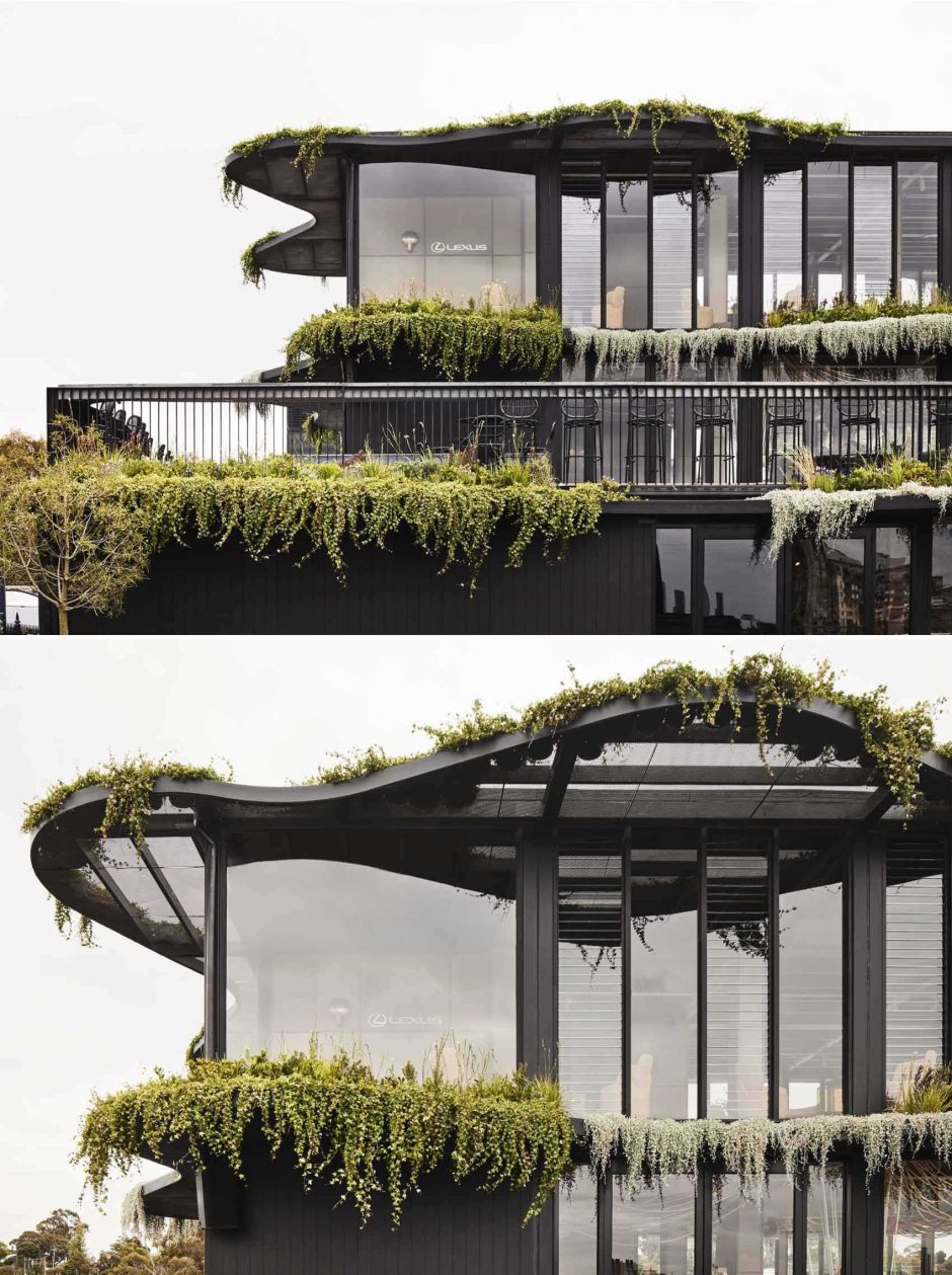 One Thousand Plants Cover The Exterior Of The 'Landmark by Lexus' Pavilion