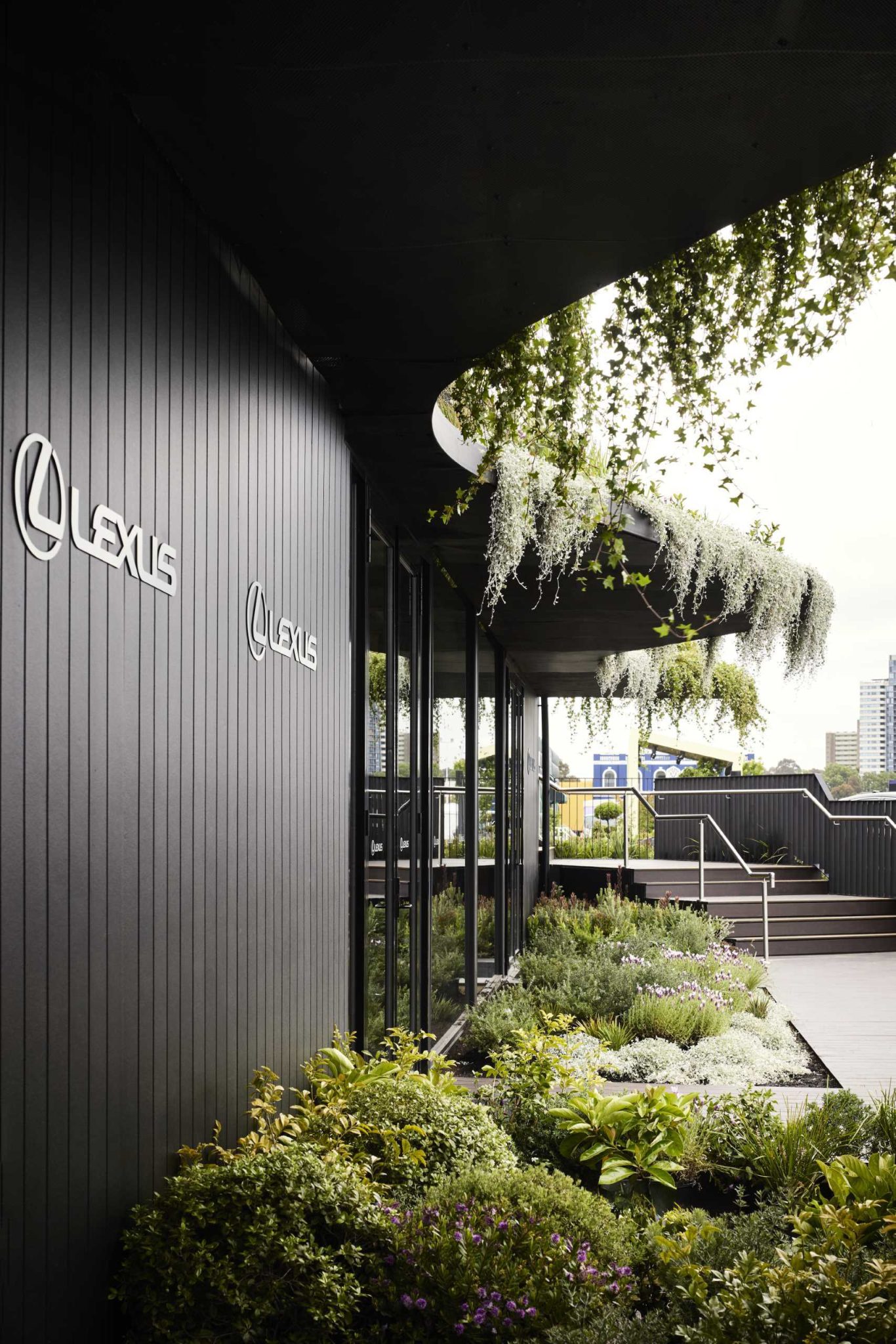 One Thousand Plants Cover The Exterior Of The 'Landmark by Lexus' Pavilion