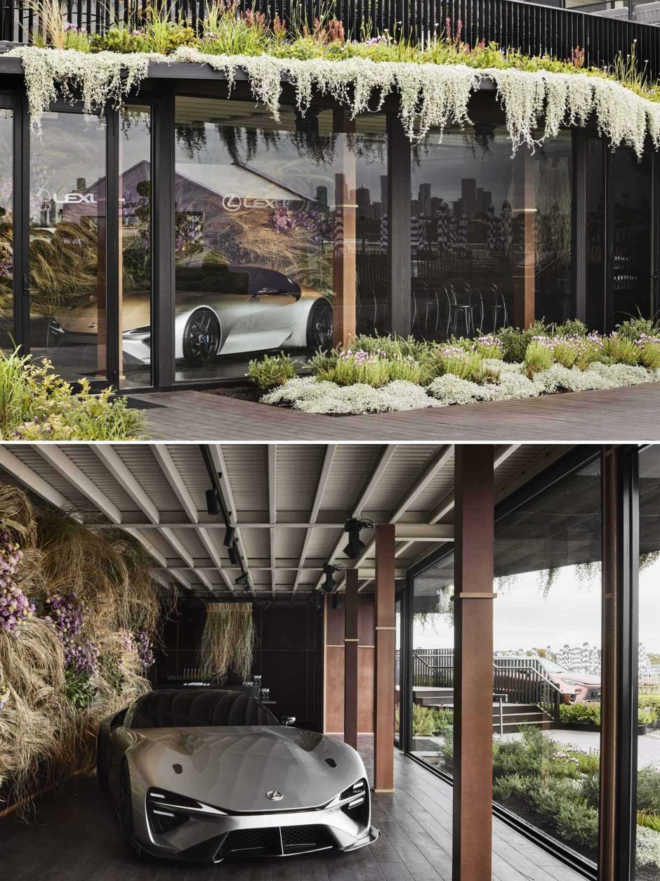 One Thousand Plants Cover The Exterior Of The 'Landmark by Lexus' Pavilion