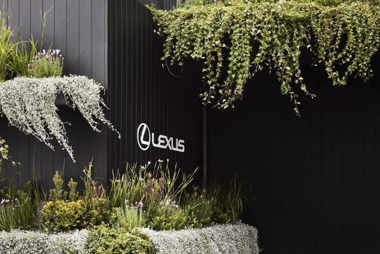 One Thousand Plants Cover The Exterior Of The 'Landmark by Lexus' Pavilion
