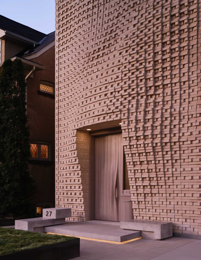 A Sculptural Brick Exterior Creates A Unique Expression For This Home ...