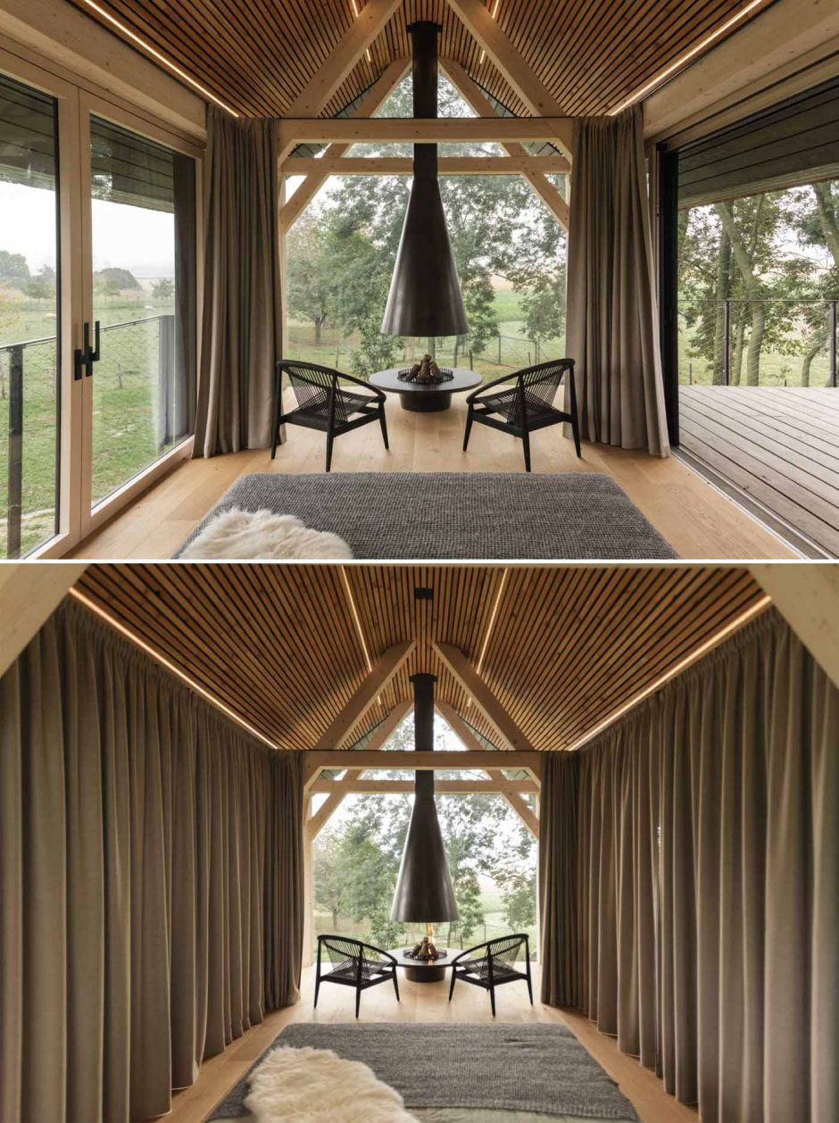 A Small Elevated Cabin Inspired By A Bird's Nest