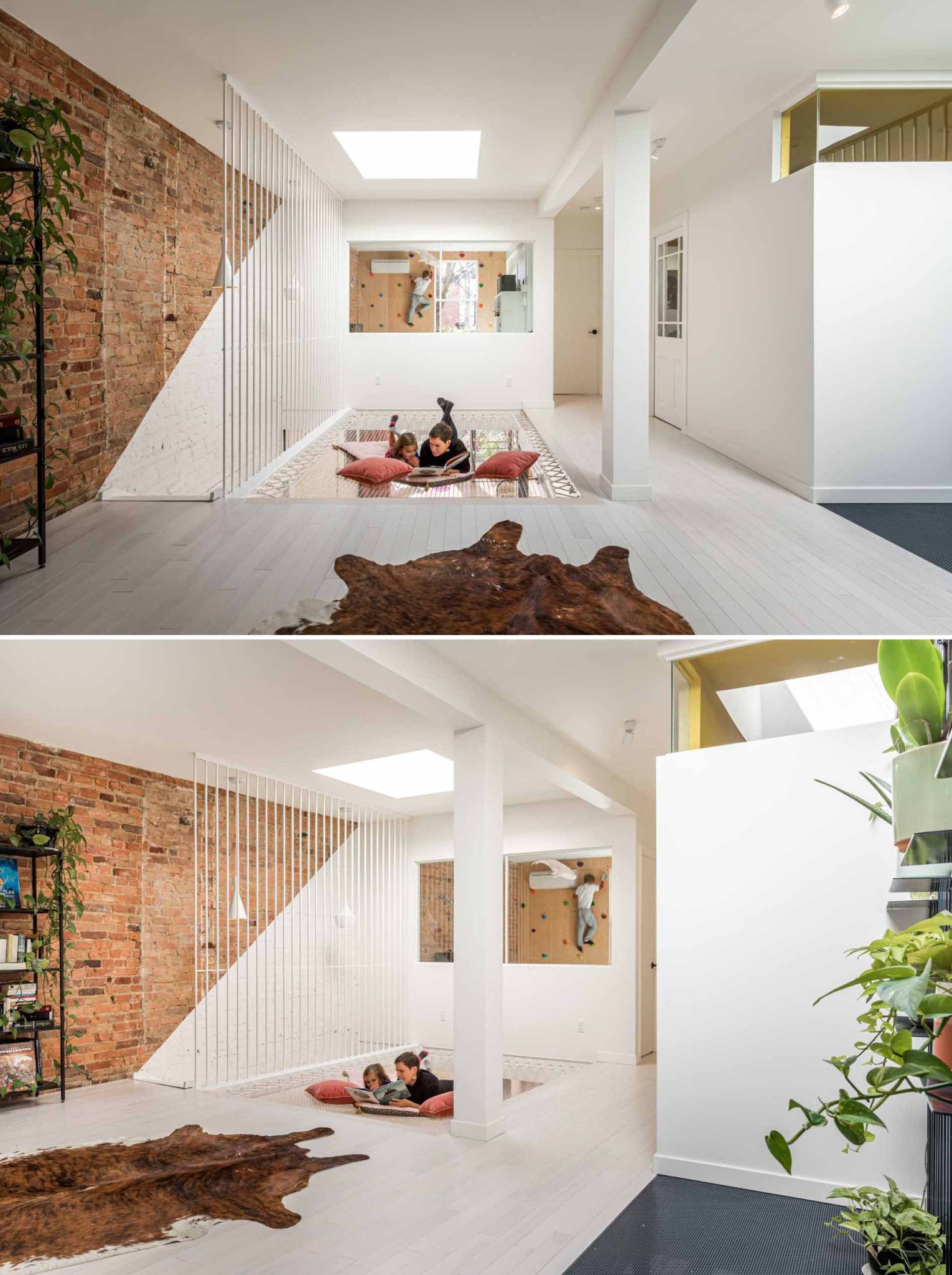 A Slide Is A Fun Alternative To The Stairs Inside This Home