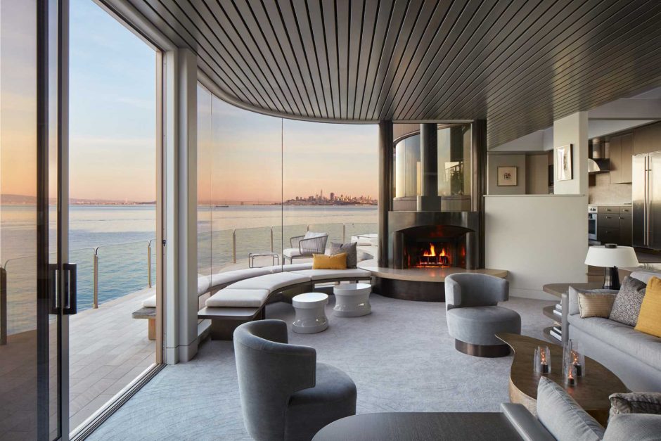 Curved Windows Allow This Home To Have Unobstructed Water Views