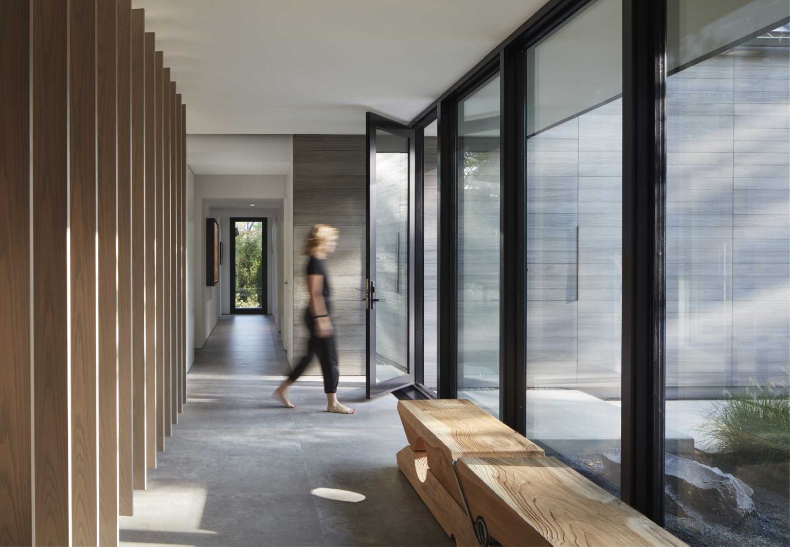 A New Home With Twin Gables Connected By A Glazed Breezeway