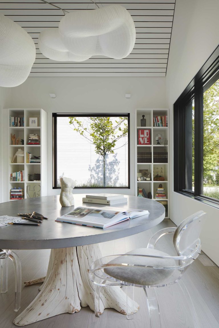 A New Home With Twin Gables Connected By A Glazed Breezeway