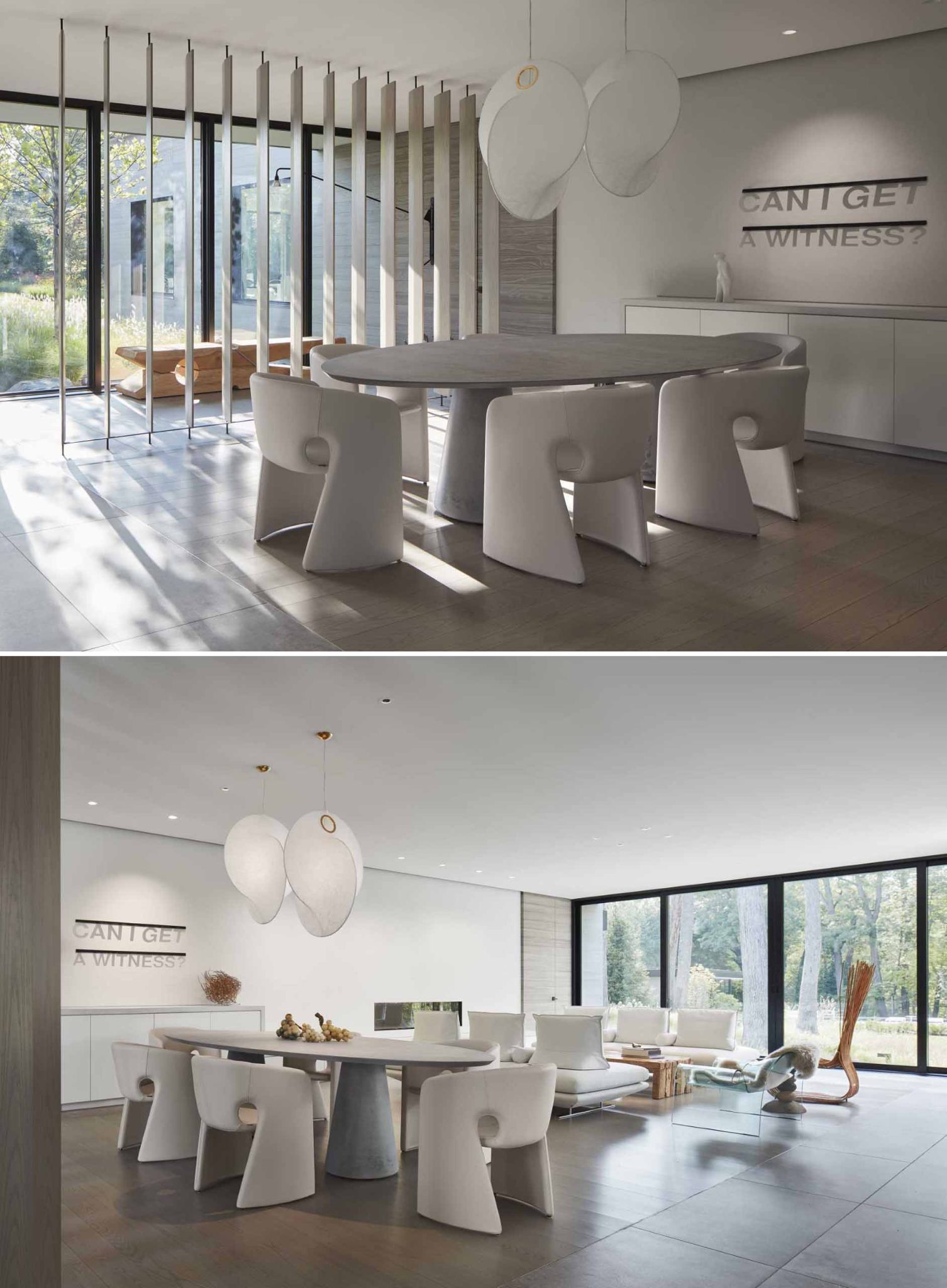 A New Home With Twin Gables Connected By A Glazed Breezeway