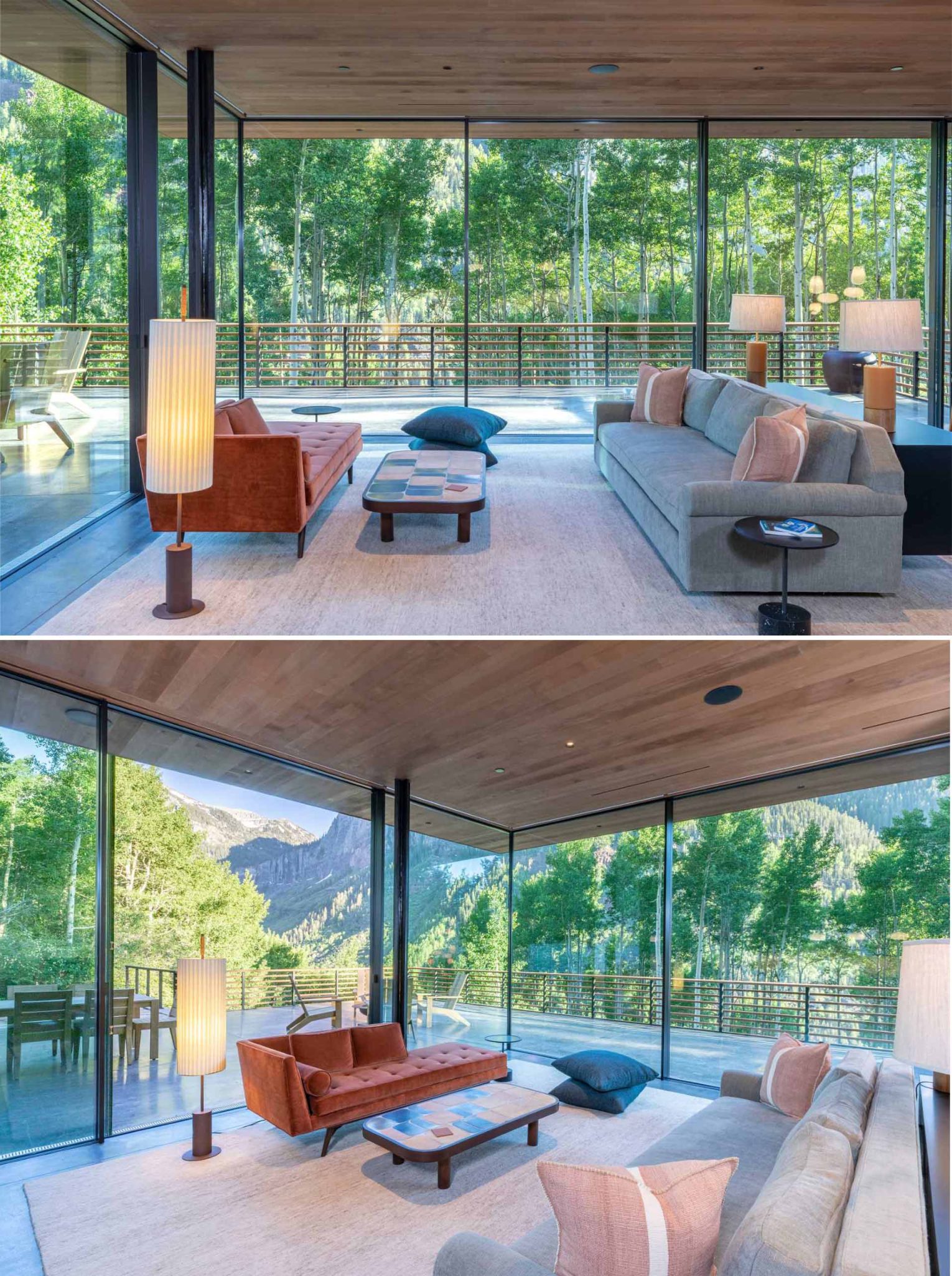 A New Home Designed As Three Cascading Glass Boxes