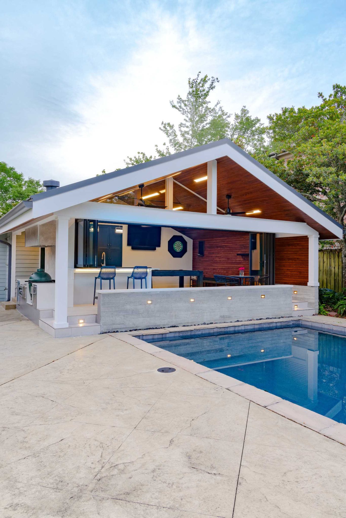 Before + After - A Garage Transformed Into A Pool House