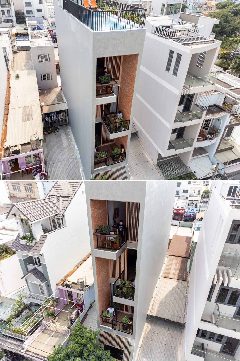 This Tall And Skinny House Also Has A Rooftop Pool