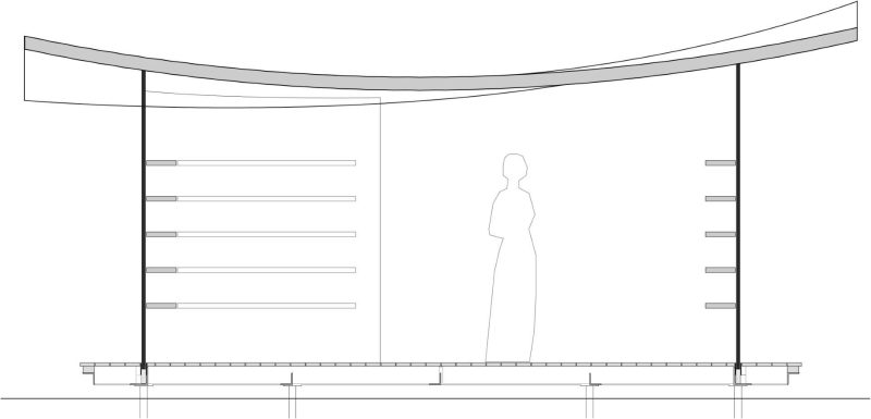 A Tiny Public Library With A Roof Inspired By A Sheet Of Paper